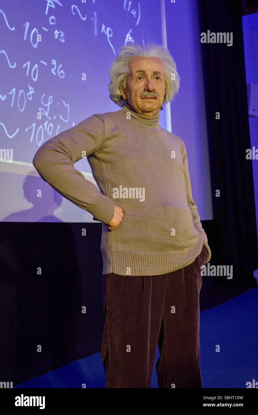 Die Wachsfigur von Albert Einstein - 110. Jubilaeums von Albert ...