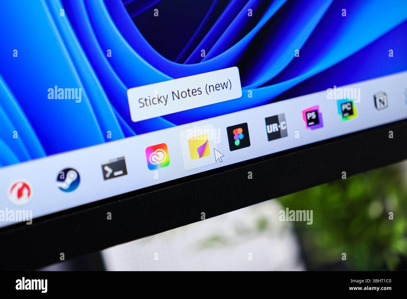 Poznan, Poland - June 6, 2025: Mouse cursor hovers over Sticky Notes ...