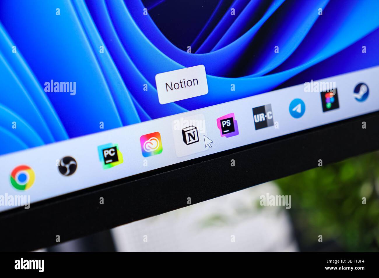 Poznan, Poland - June 6, 2025: Digital screen displays Notion ...