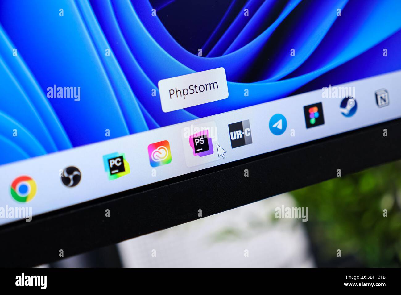 Poznan, Poland - June 6, 2025: PhpStorm, a powerful programming application, prominently ...