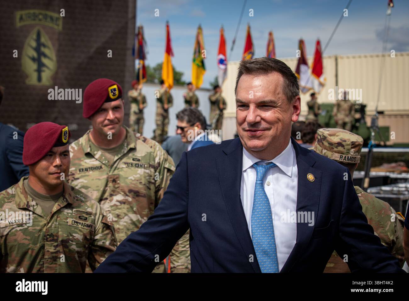 Congressman Richard Hudson of North Carolina greets Service Members and ...