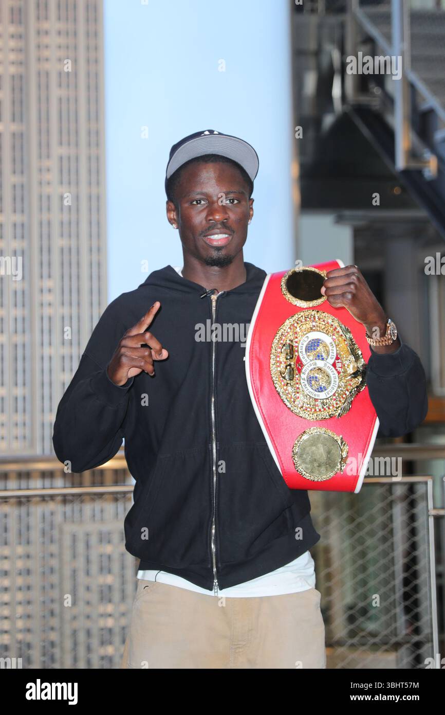 NEW YORK, NY - JUNE 10, 2025: Boxers Richardson Hitchins and George ...