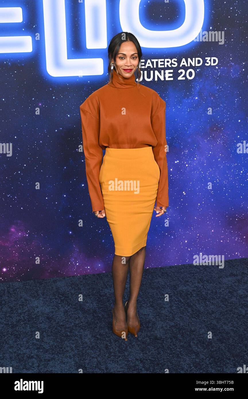 Zoe Saldana bei der Premiere des Animationsfilms Elio im El Capitan Theatre. Los Angeles, 10.06. ...