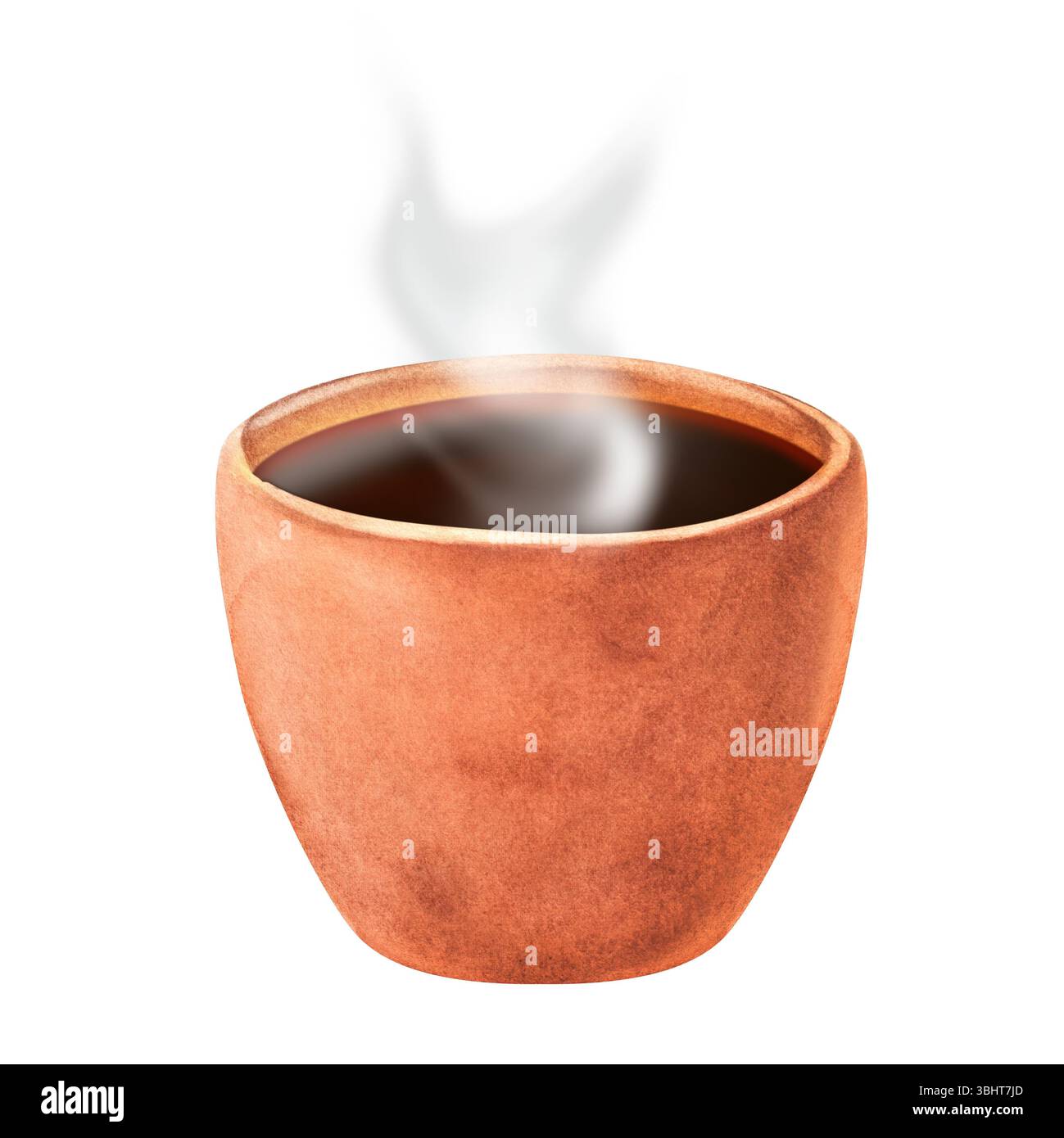 Hand made clay cup Cut Out Stock Images & Pictures - Alamy