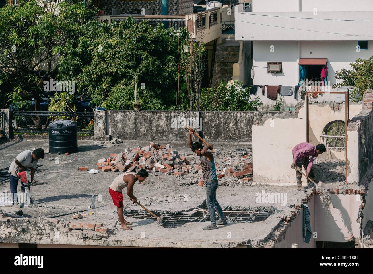 Jan23rd2025 Dehradun City Uttarakhand India. Daily wage labor ...
