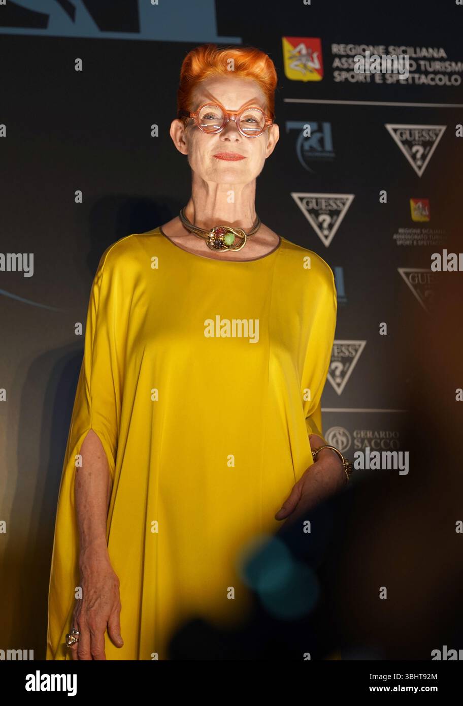 Sandy Powell attends the 71st Taormina Film Festival in Taormina, Italy ...