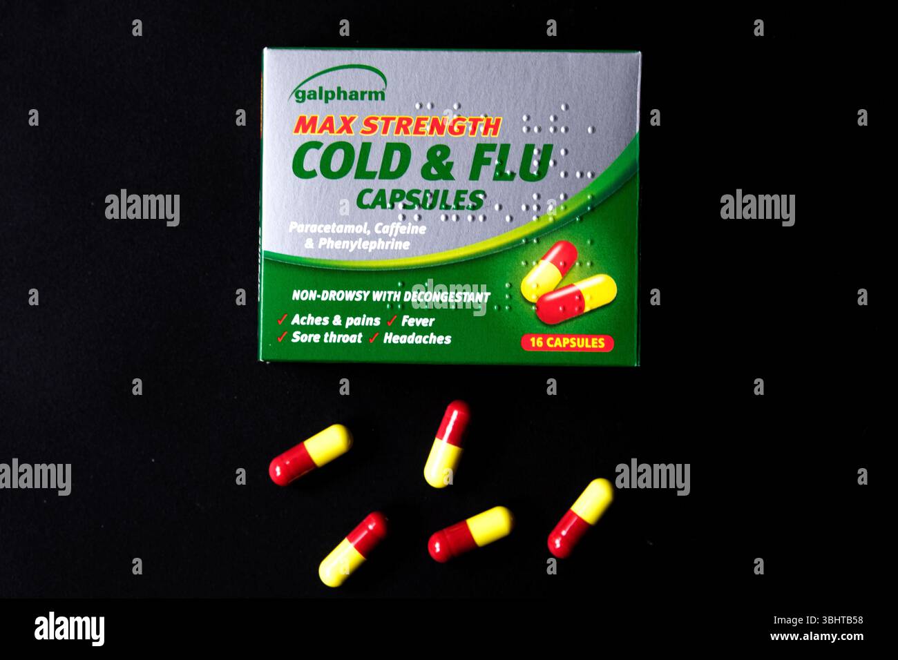 London UK, June 11 2025, Galpharm Maximum Strength Cold And Flu ...