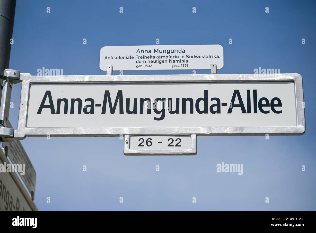 Anna-Mungunda-Allee, Straßenschild, Afrikanisches Viertel, Wedding ...