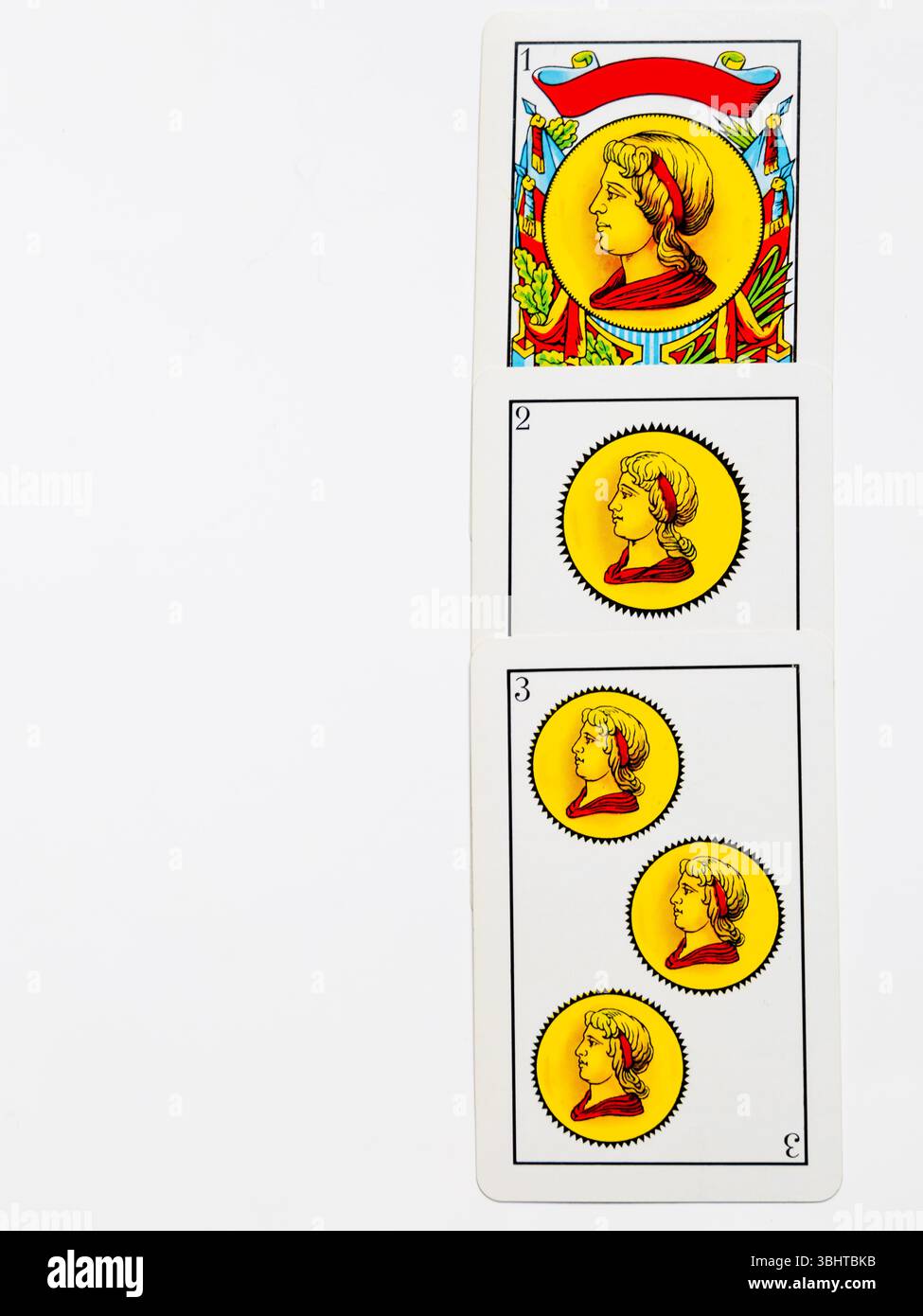 Spanish playing cards on a white background in Madrid, Spain Stock ...