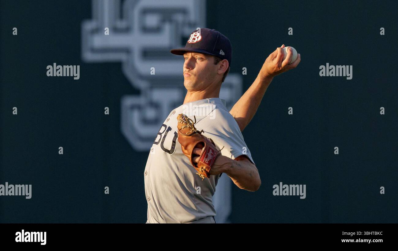 Dallas Baptist pitcher Ashton Branson (30) throws during an NCAA ...