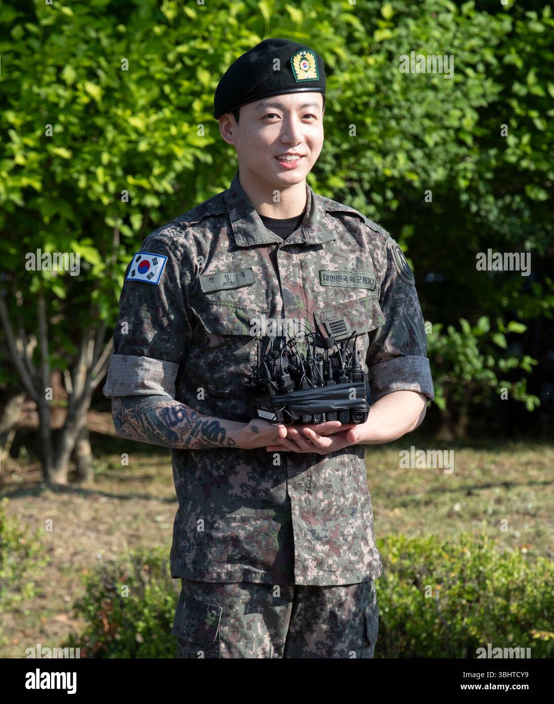 Chuncheon, South Korea. 11th June, 2025. BTS member Jungkook, speaks ...