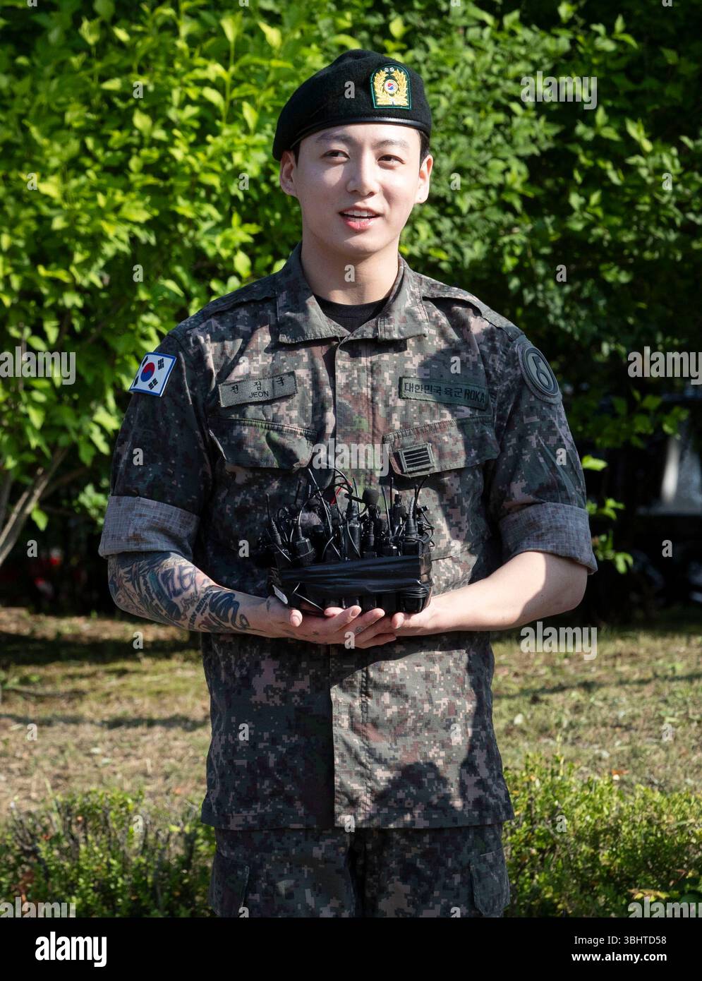 Chuncheon, South Korea. 11th June, 2025. BTS member Jungkook, speaks ...