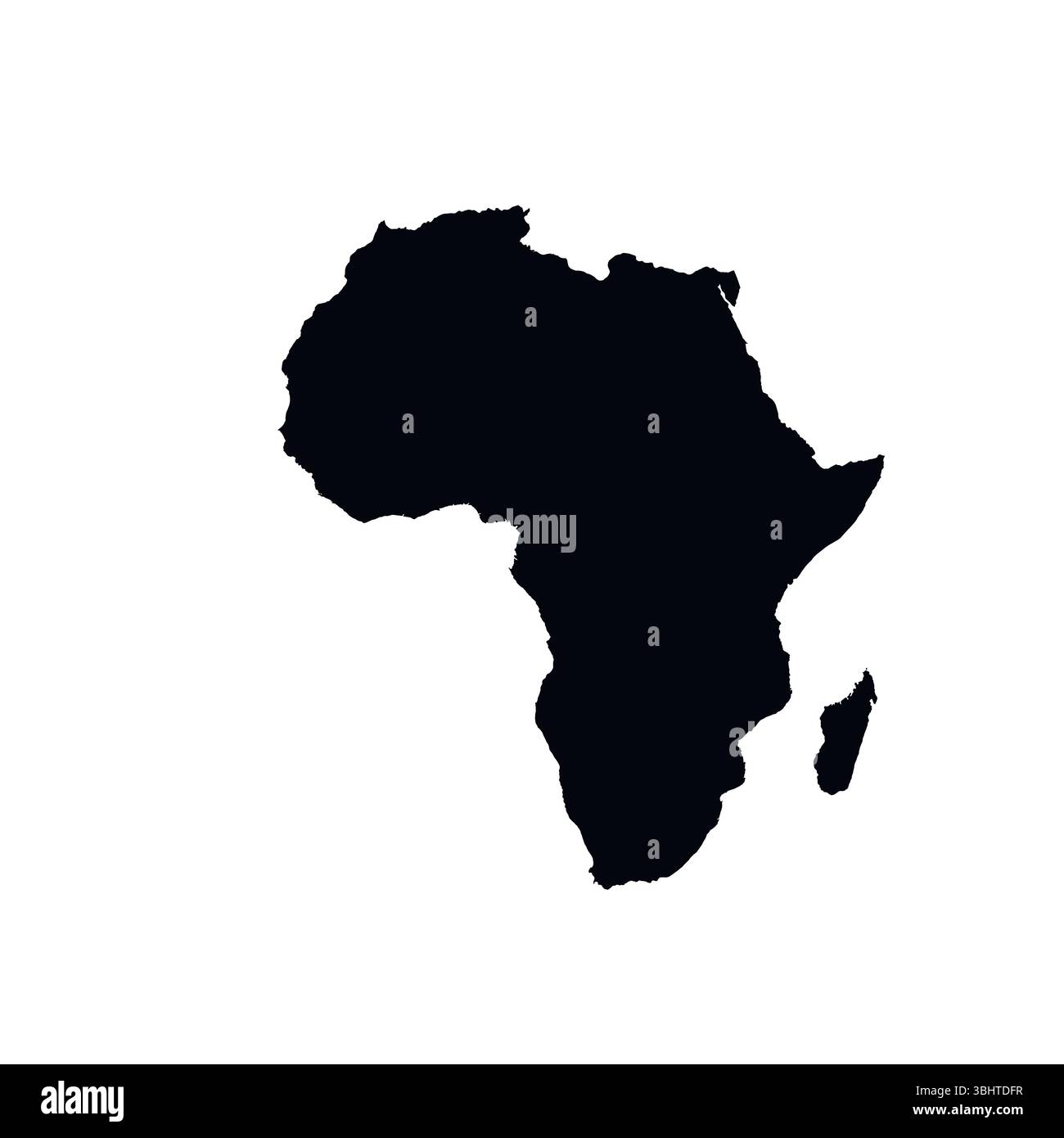 Map of Africa, sign silhouette. World Map Globe. Vector Illustration ...