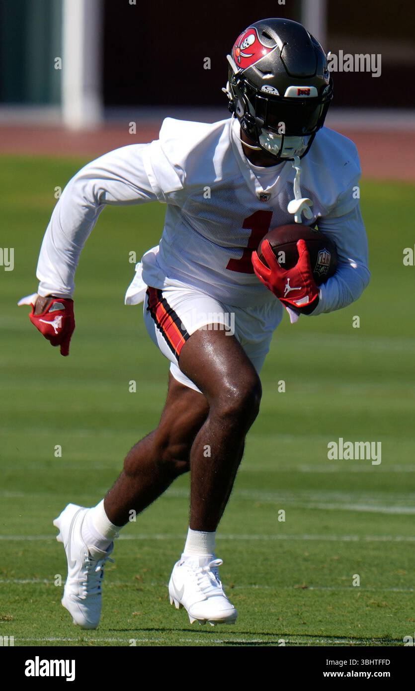 Tampa Bay Buccaneers running back Rachaad White (1) during practice at ...