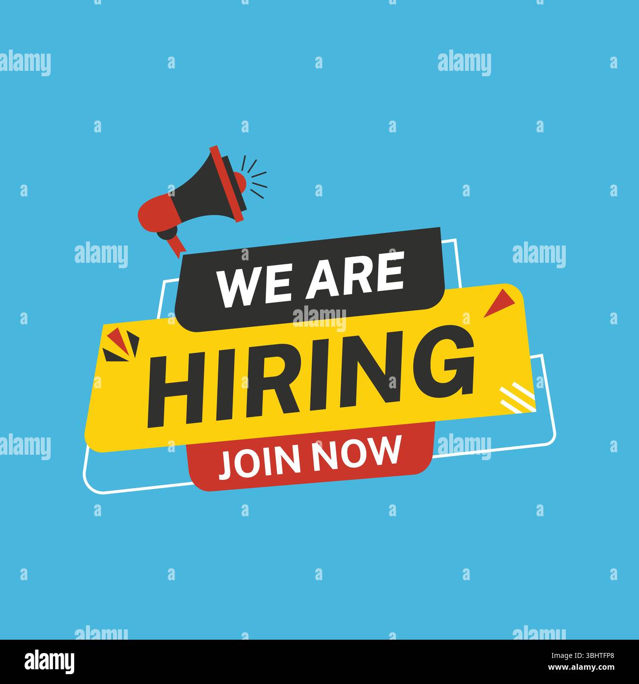 We Are Hiring Poster Design – Join Now Job Vacancy Graphic Template Stock Vector Image & Art - Alamy