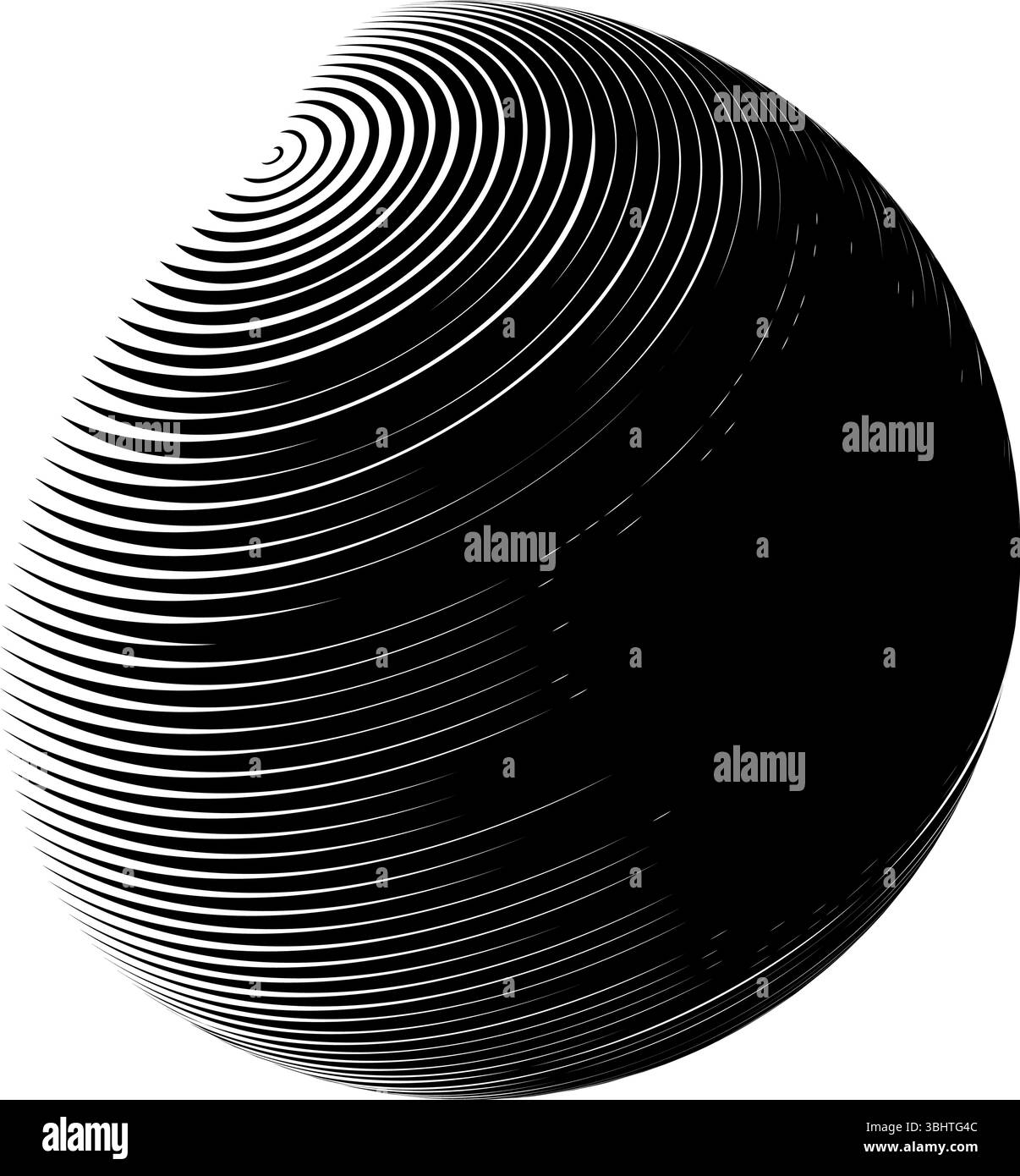 Contemporary set of halftone rounded 3d figures Stock Vector Image ...