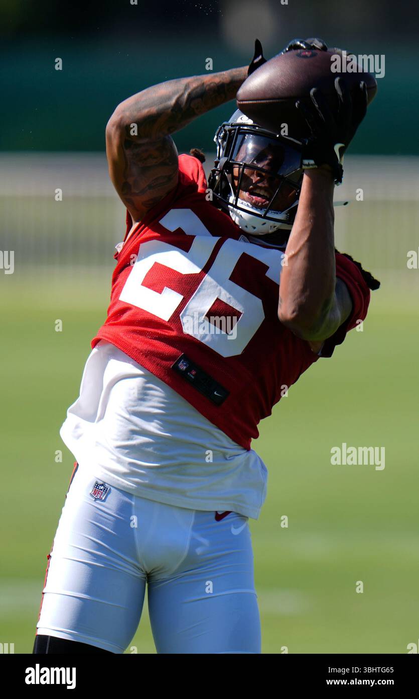 Tampa Bay Buccaneers safety Kaevon Merriweather during practice at an ...