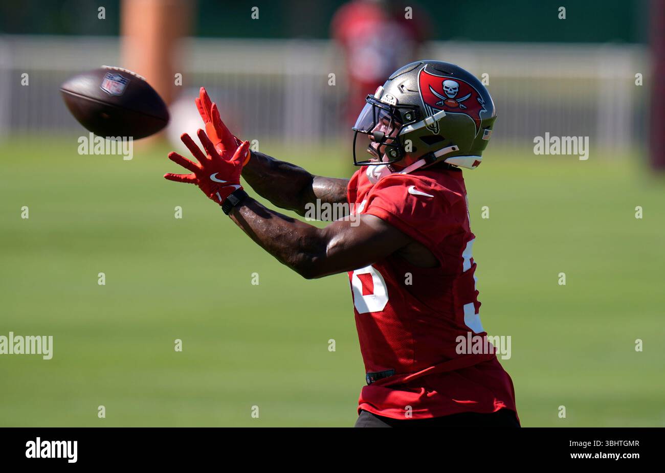 Tampa Bay Buccaneers safety Rashad Wisdom (38) during practice at an ...