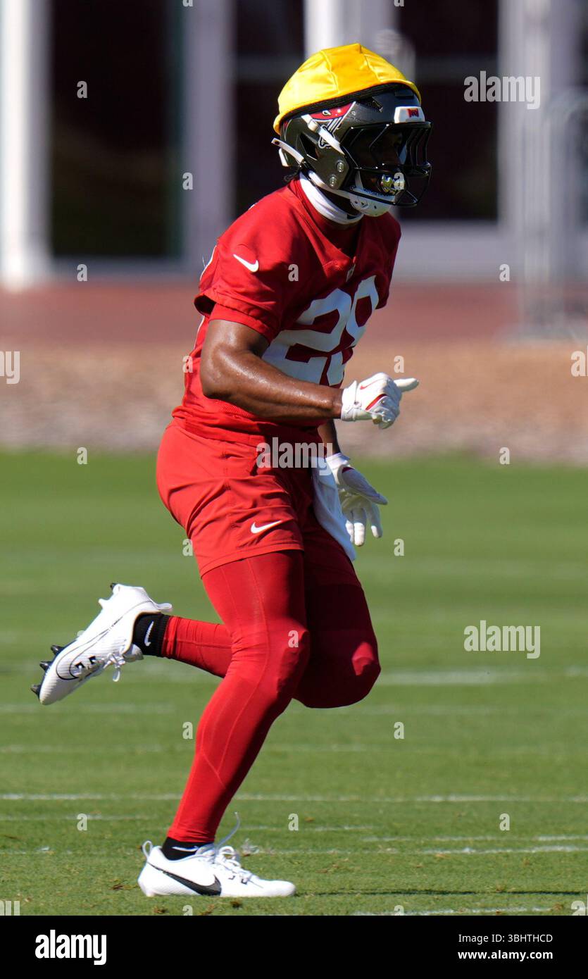 Tampa Bay Buccaneers safety Shilo Sanders during practice at an NFL ...