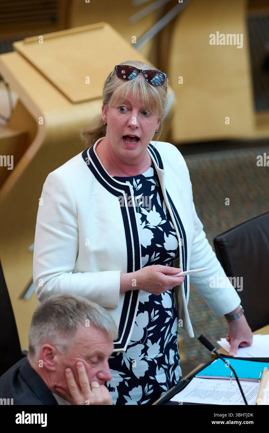 Edinburgh Scotland, UK 11 June 2025. Cabinet Secretary for Finance and ...
