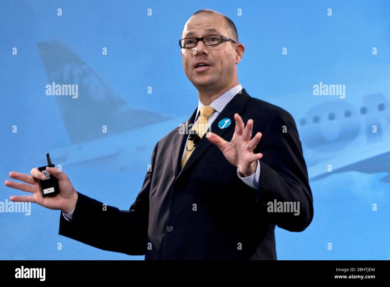 FILE - Republic CEO Bryan Bedford speaks during a news conference ...