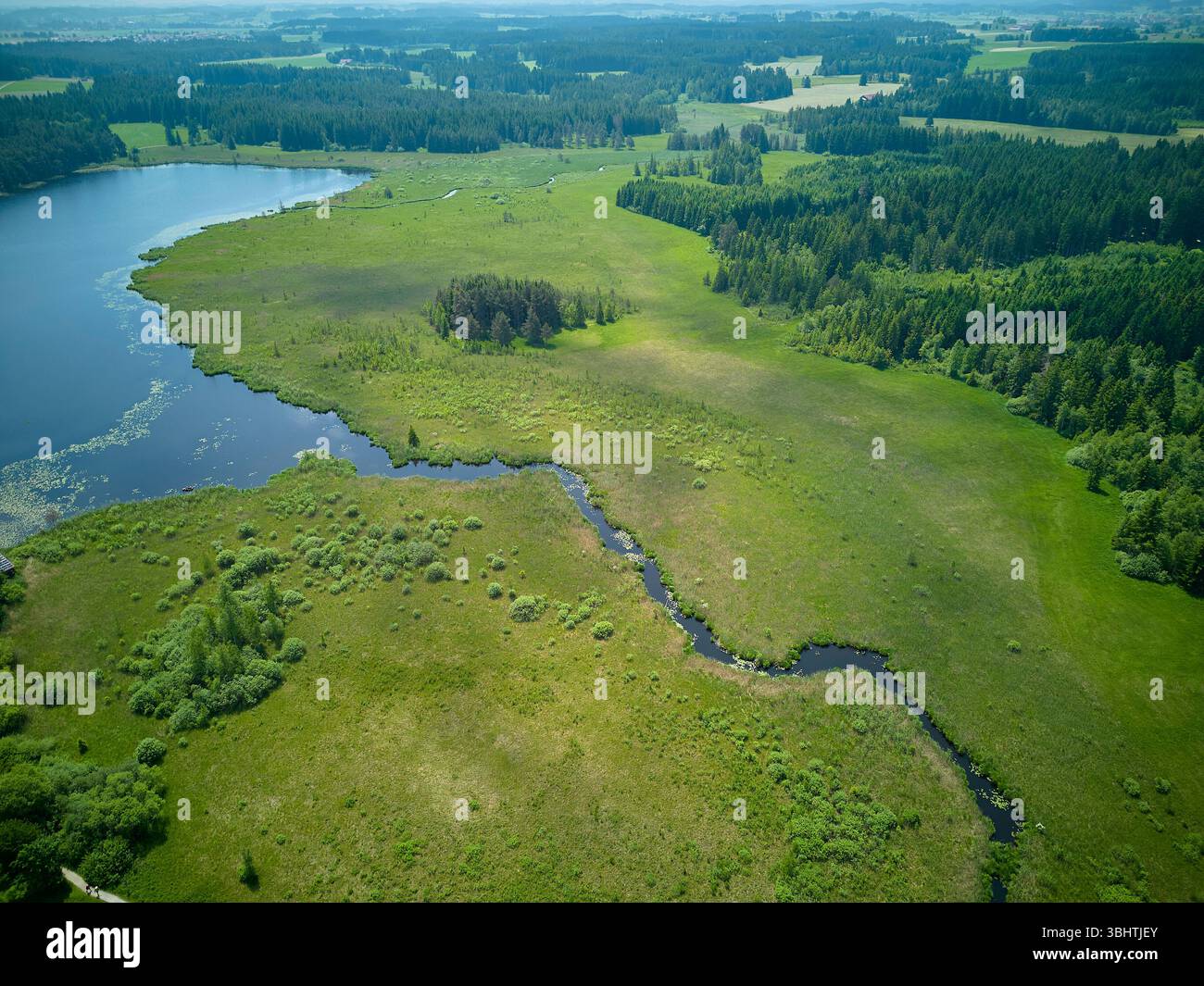 Lake ELBSEE, a destination for hiking, swimming and mountain biker on ...