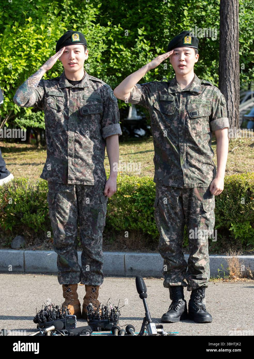 Chuncheon, South Korea. 11th June, 2025. (L-R) Jungkook and Jimin ...