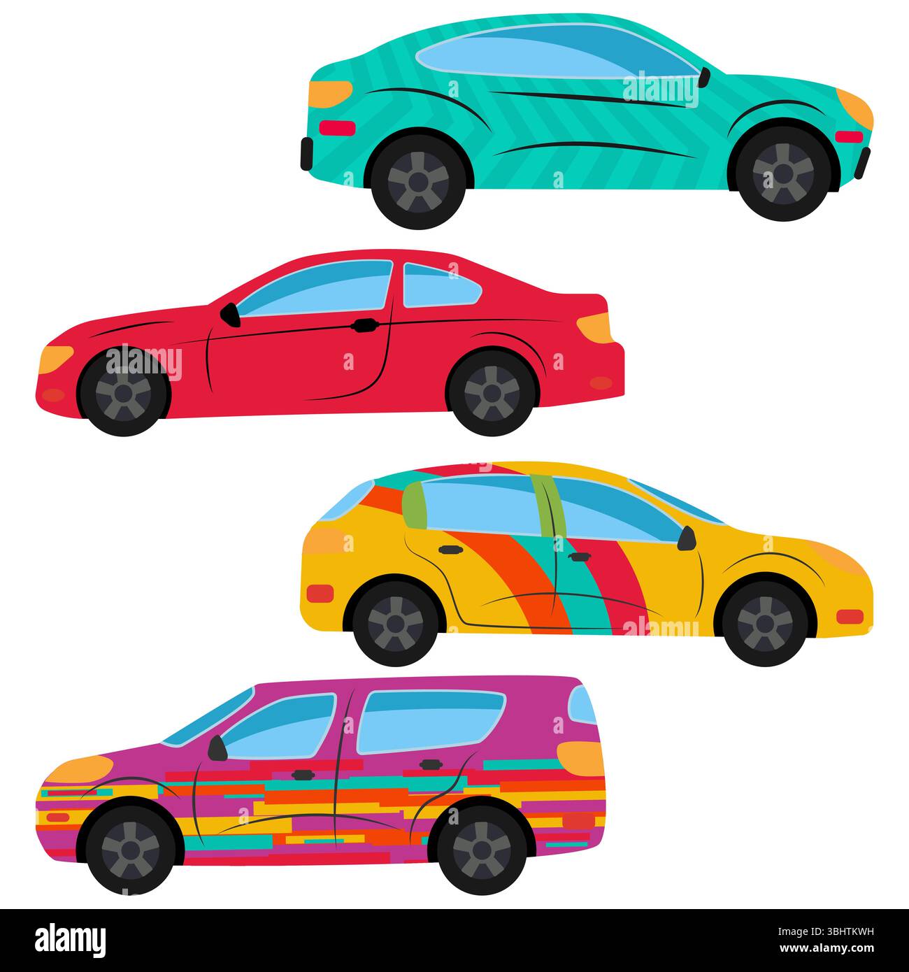 Road sign four wheel Stock Vector Images - Alamy