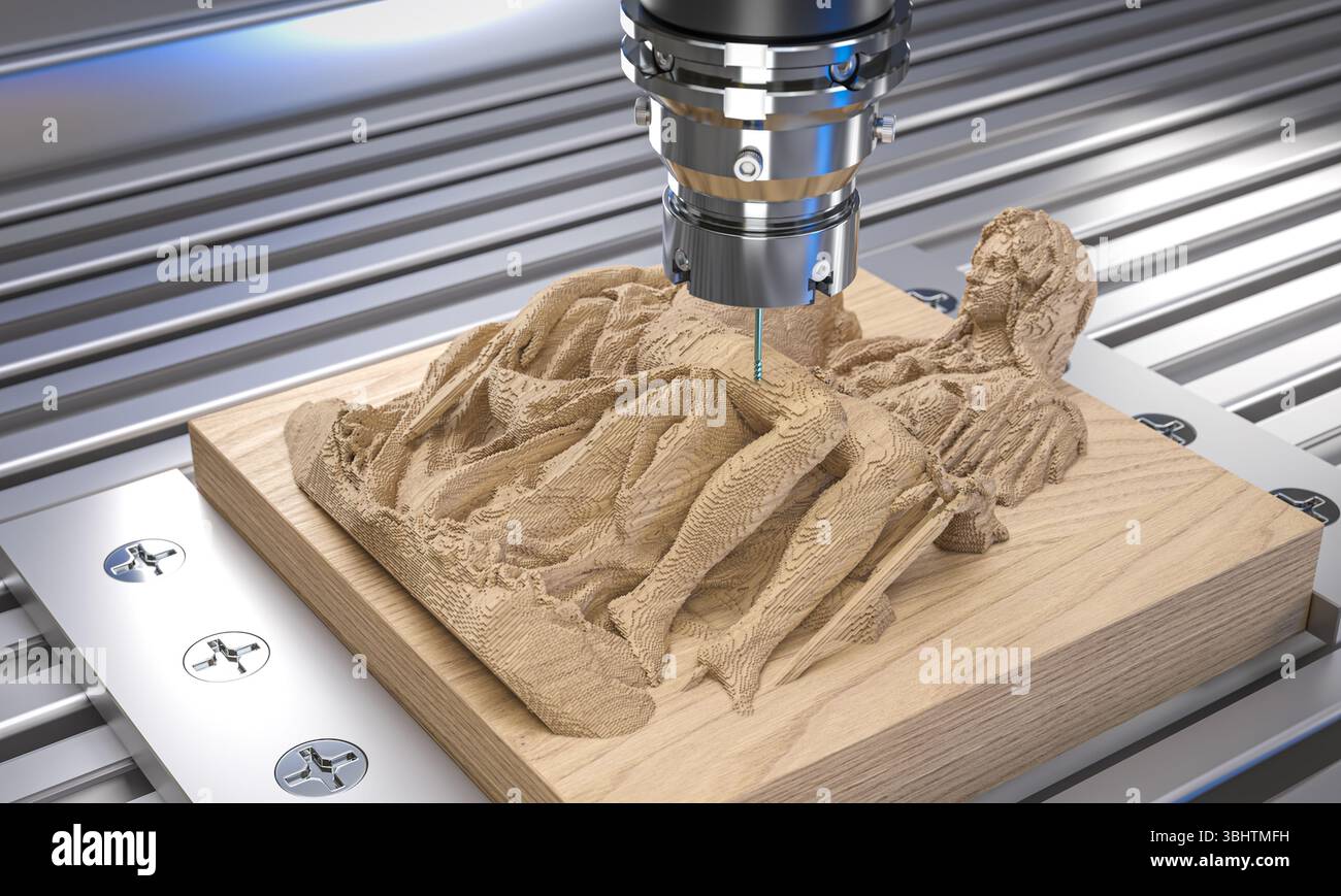 Wood carving machine hi-res stock photography and images - Alamy