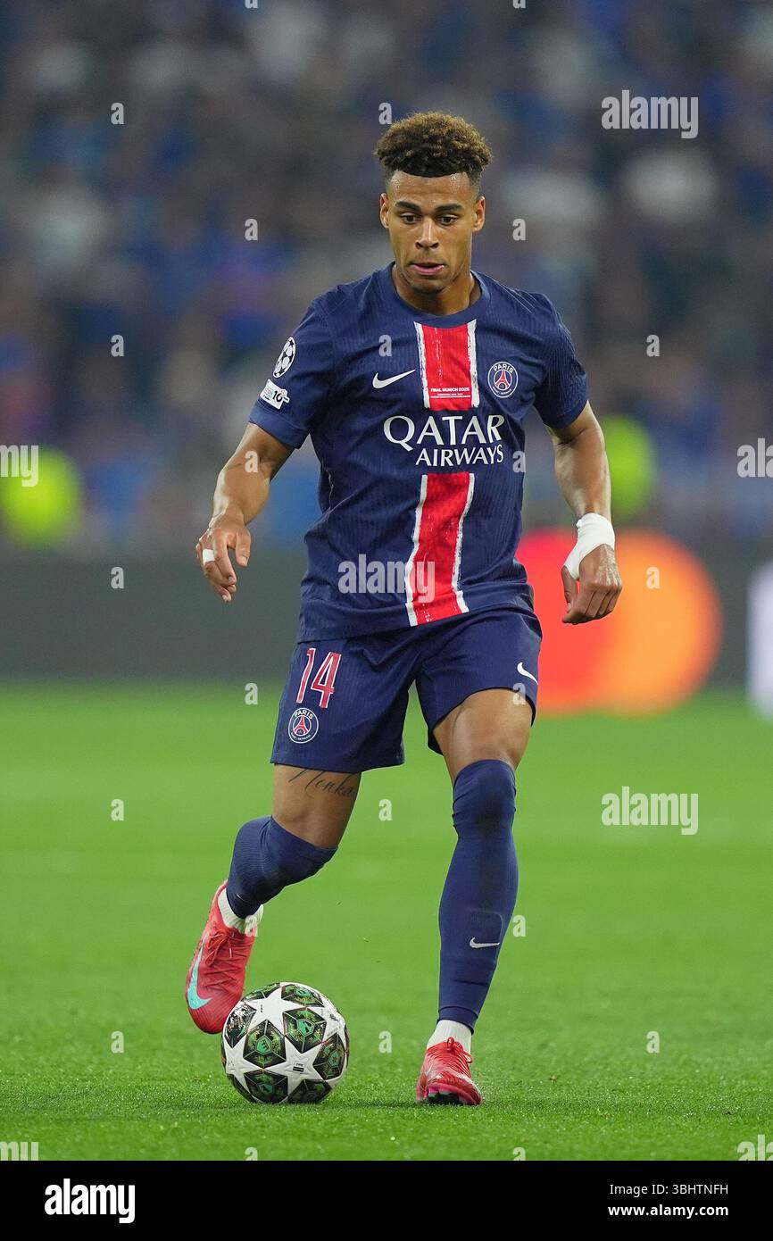 PSG's Desire Doue during the Uefa Champions League Final soccer match ...