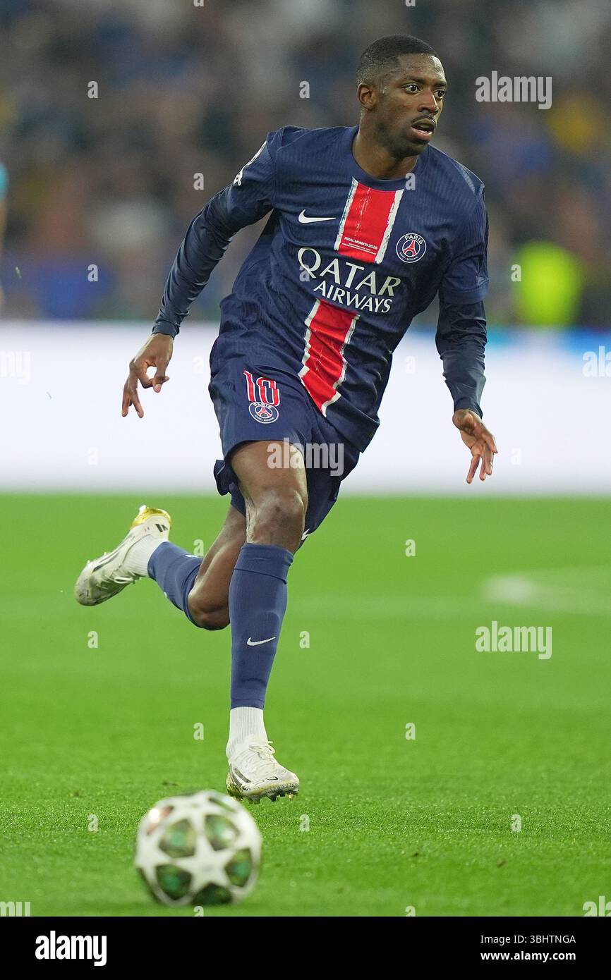 PSG's Ousmane Dembele during the Uefa Champions League Final soccer ...