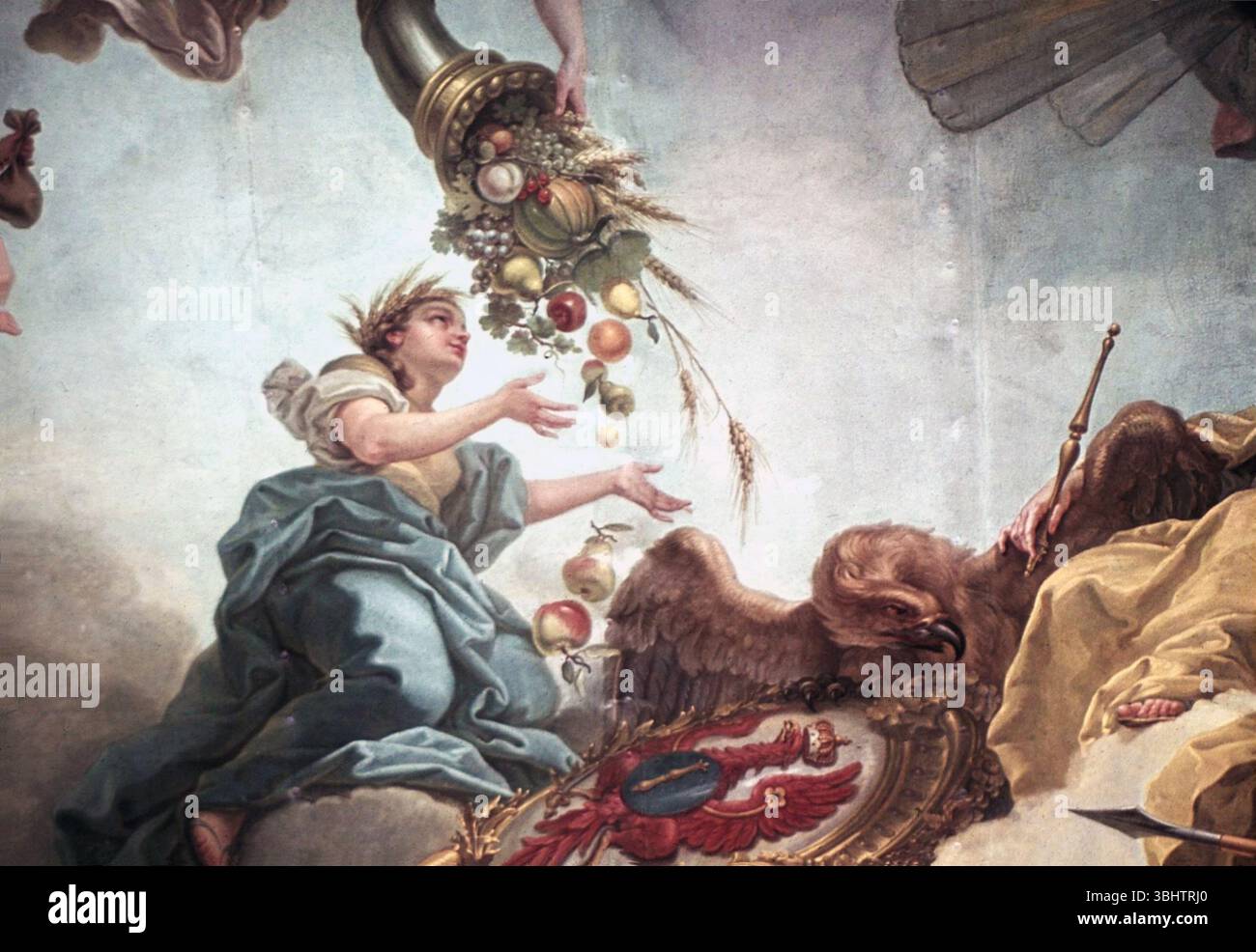 Oil on canvas (destroyed in World War II). Ceiling painting (detail ...