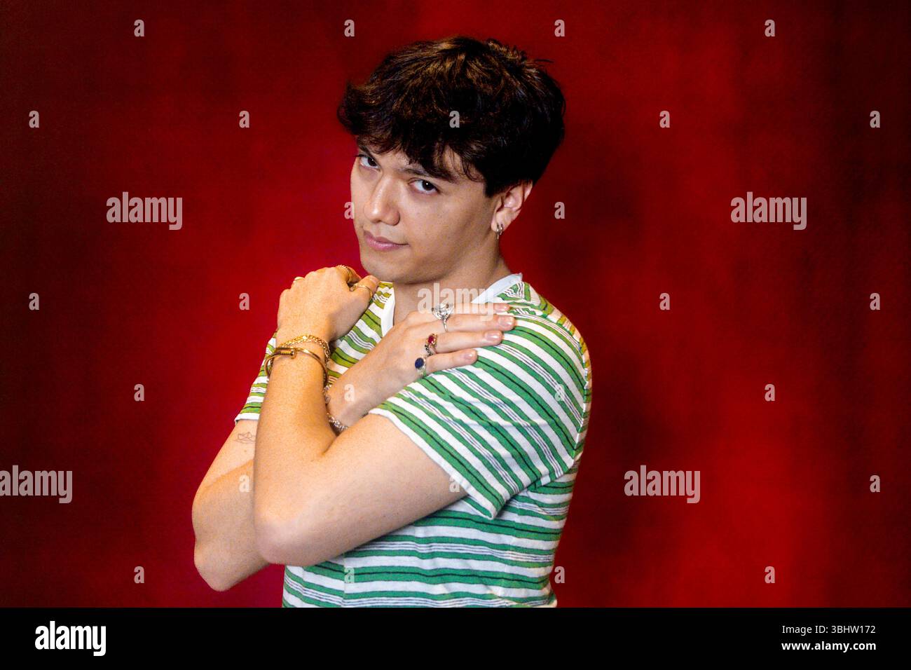 Austrian Eurovision Song Contest 2025 winner Johannes Pietsch ...