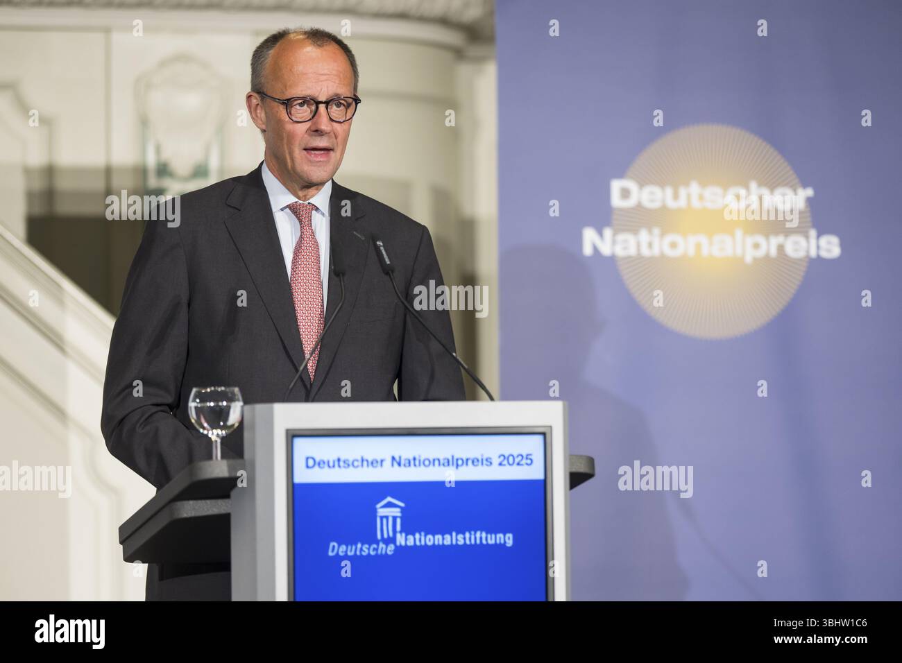 Friedrich Merz (Chancellor of the Federal Republic of Germany) speaks ...