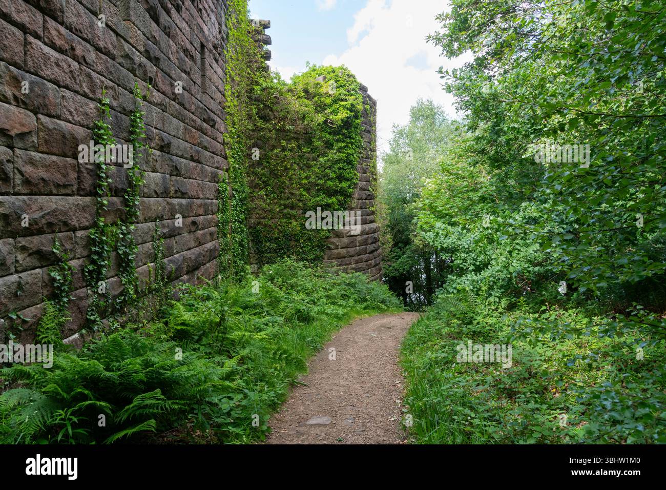 Rivington Castle a scale replica of Liverpool Castle ruins in Lever ...