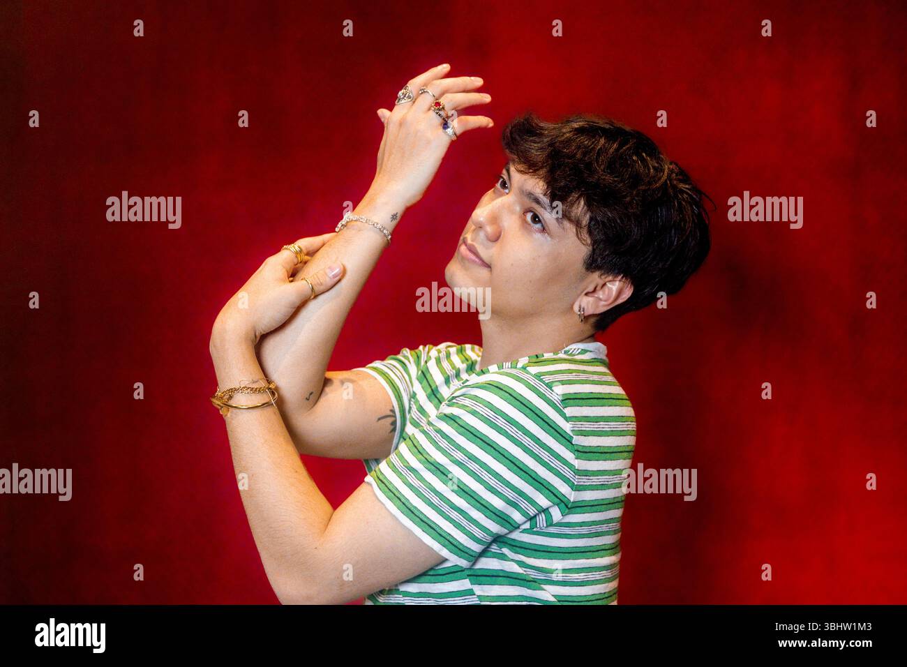 Austrian Eurovision Song Contest 2025 winner Johannes Pietsch ...
