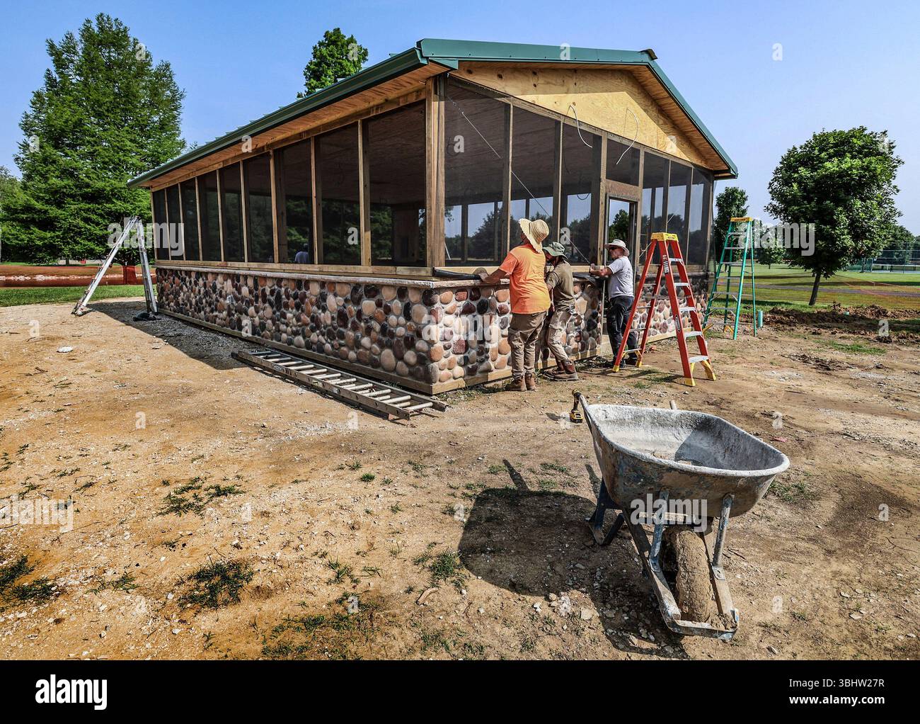 John Musarra, Jr., from left; Weston Dunn, and John Musarra, Sr., with ...