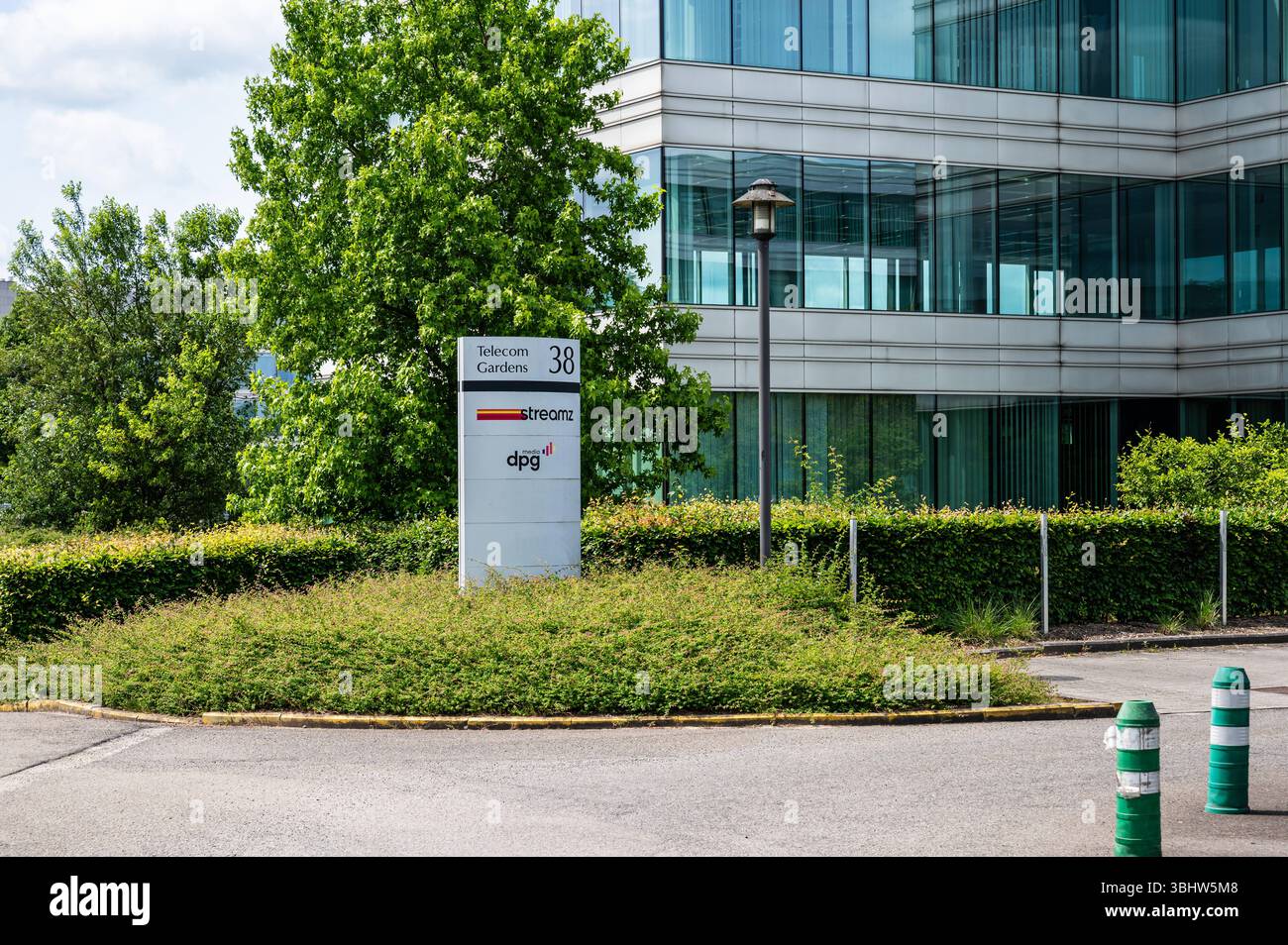 Headquarters of the DPG media broadcasting company in Vilvoorde ...