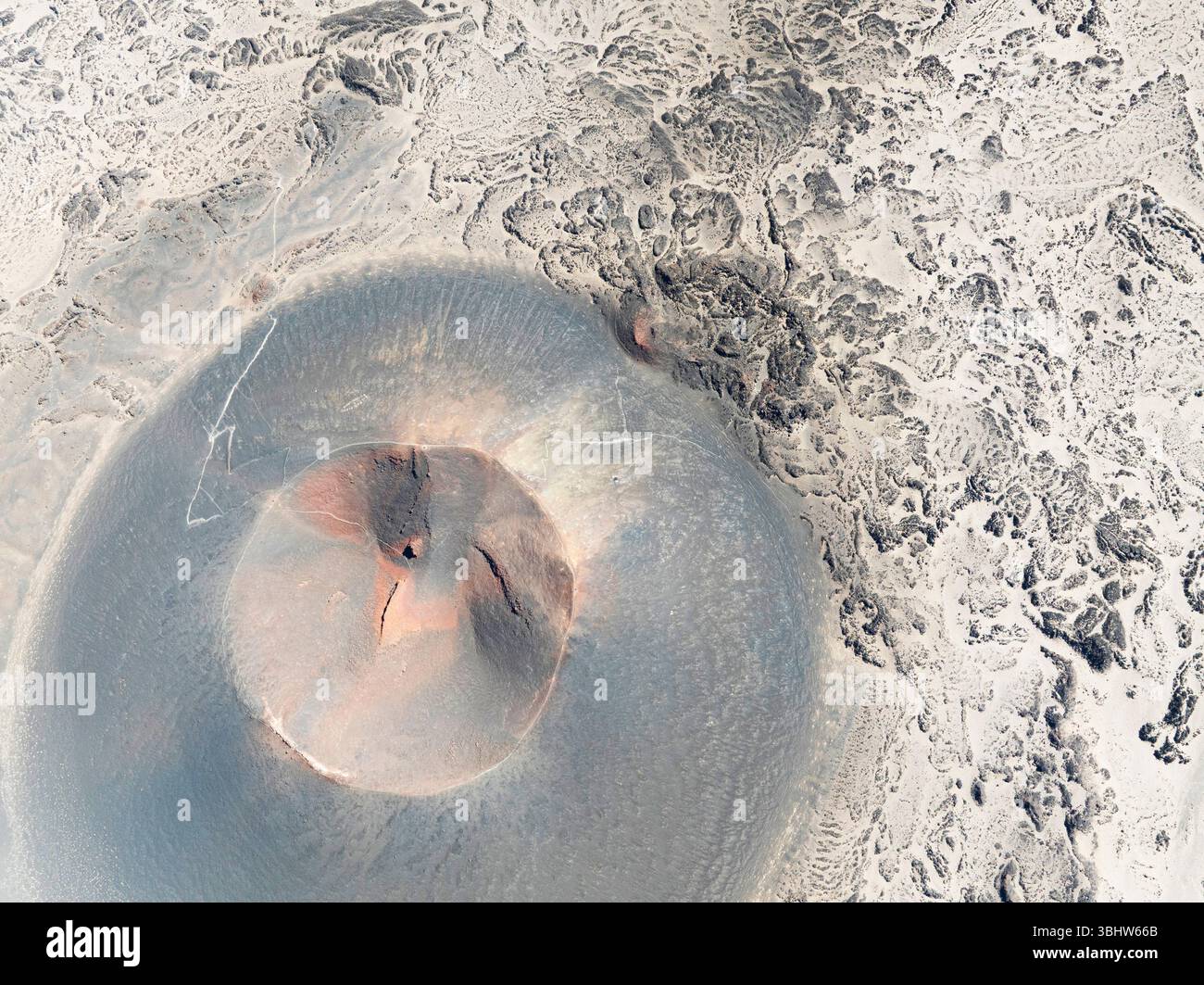 Aerial view of the Antofagasta volcano, Antofagasta de la Sierra, Puna ...