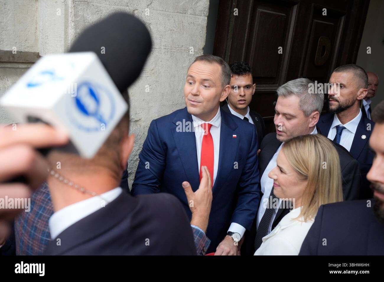 President Elect Karol Nawrocki Greet fans and supporters after hits ...