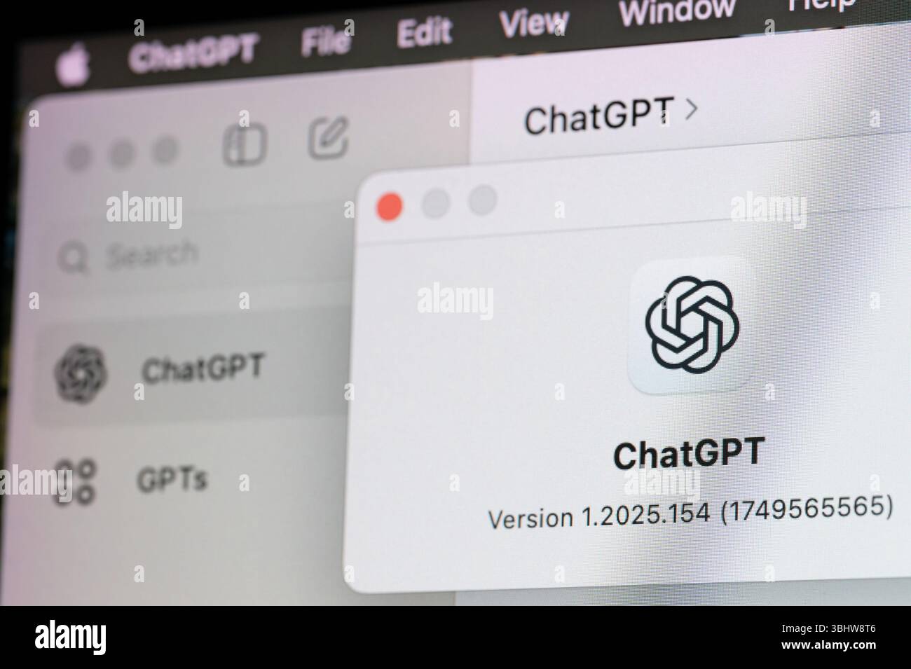 New York, USA - June 11, 2025: ChatGPT AI assistant icon on computer ...