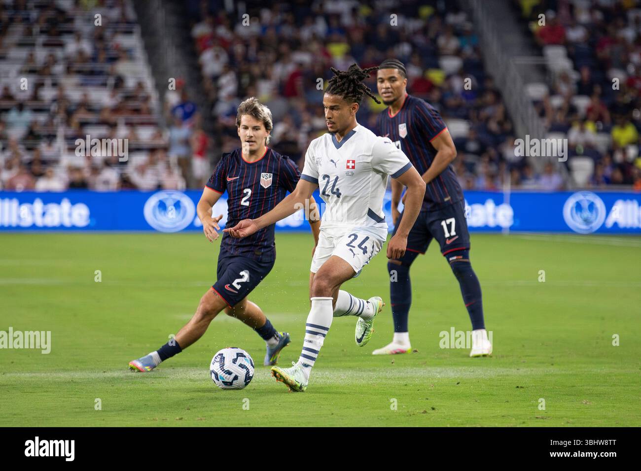Nashville, USA, 10th June, 2025. Switzerland defender Isaac Schmidt (24 ...
