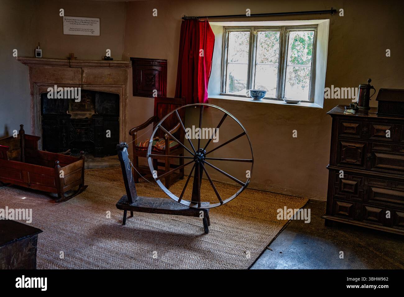Inside Woolsthorpe Manor Stock Photo - Alamy