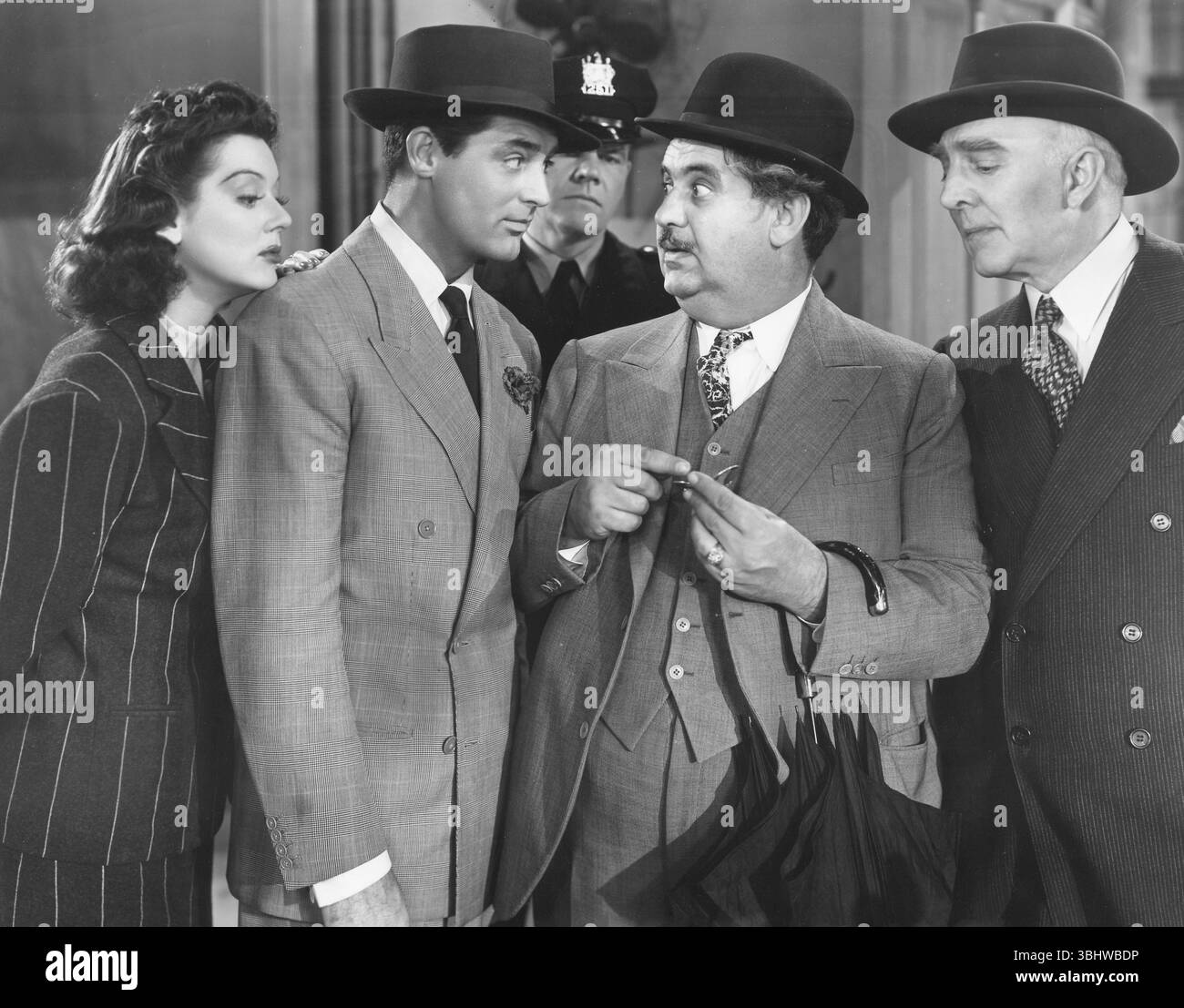 Publicity photo of "His Girl Friday" Rosalind Russell, Cary Grant 1940 ...