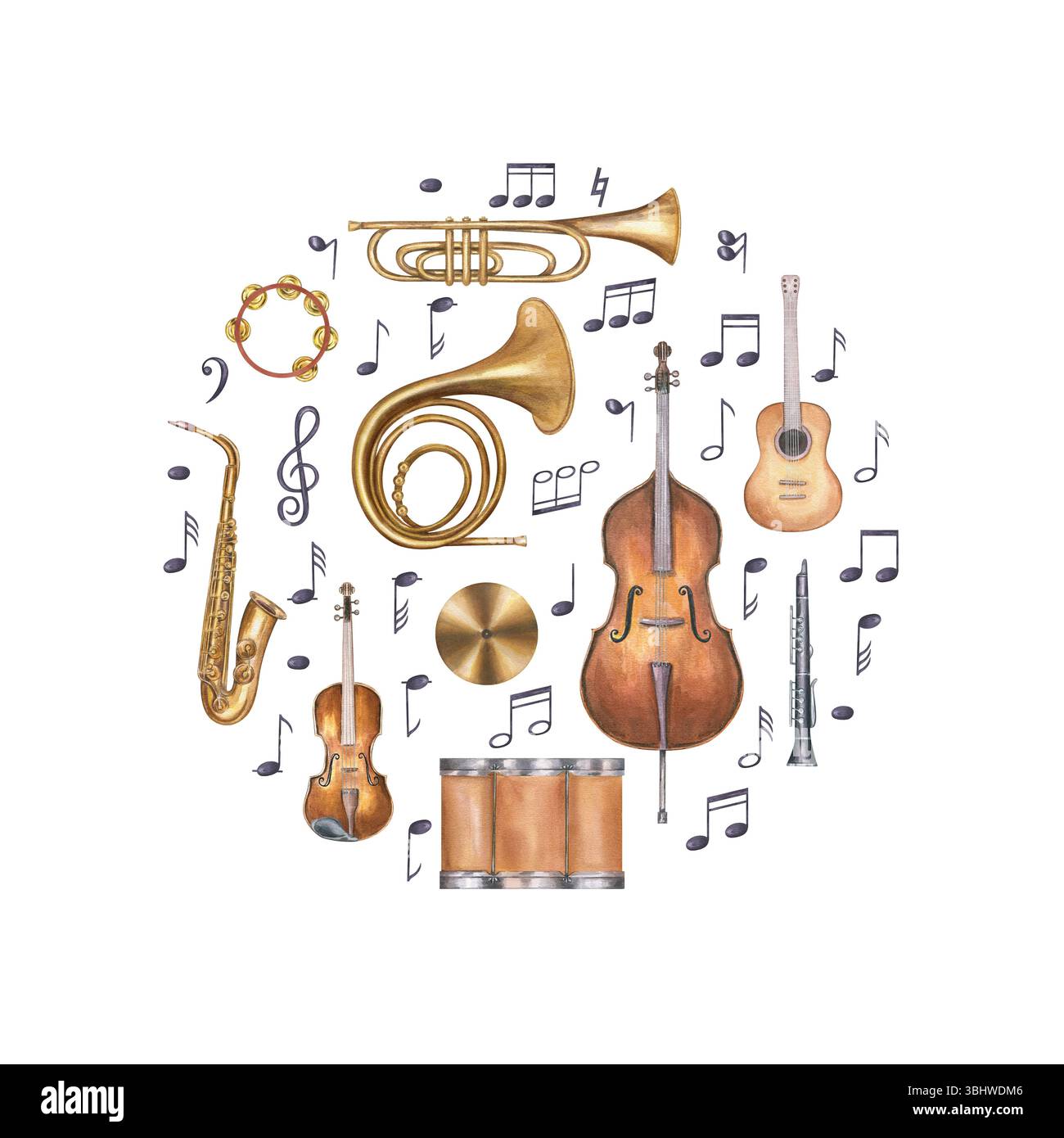Flute clarinet violin Cut Out Stock Images & Pictures - Alamy