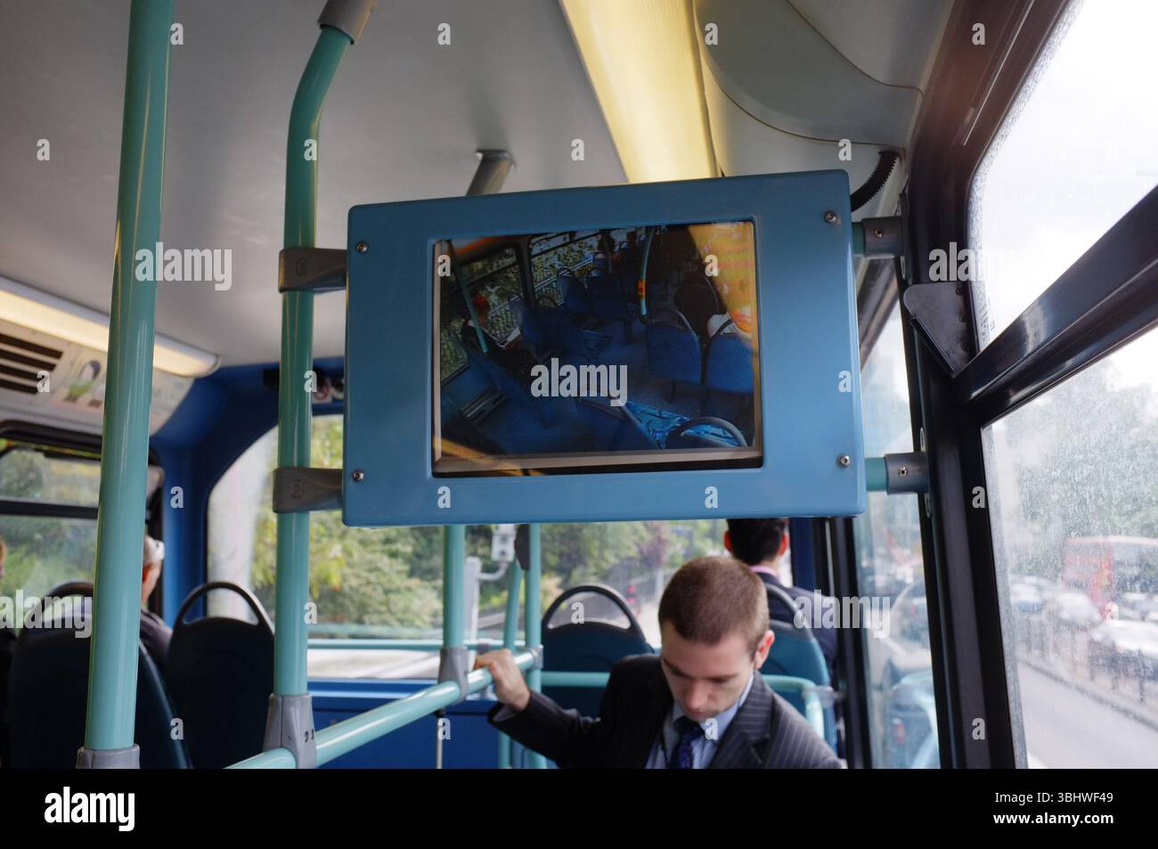 Tfl bus cctv screen hi-res stock photography and images - Alamy