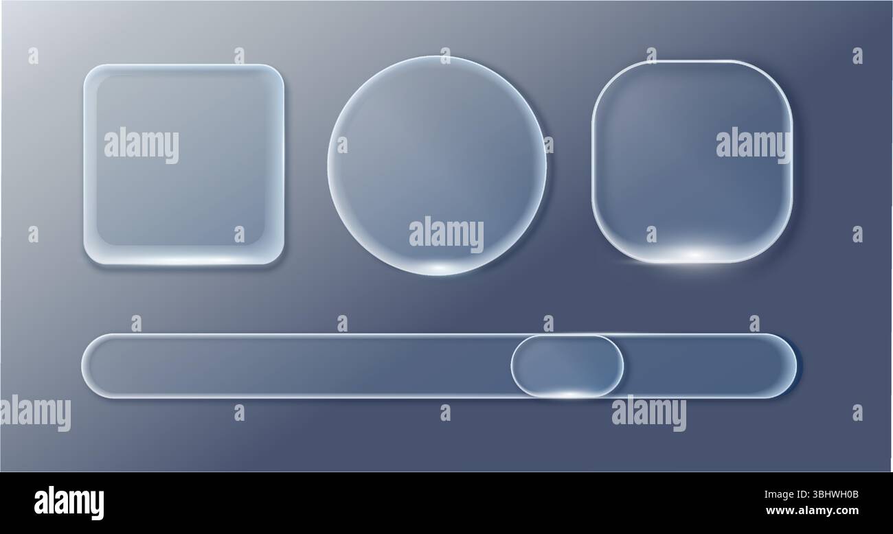 Glassmorphism background design transparent Stock Vector Images - Alamy