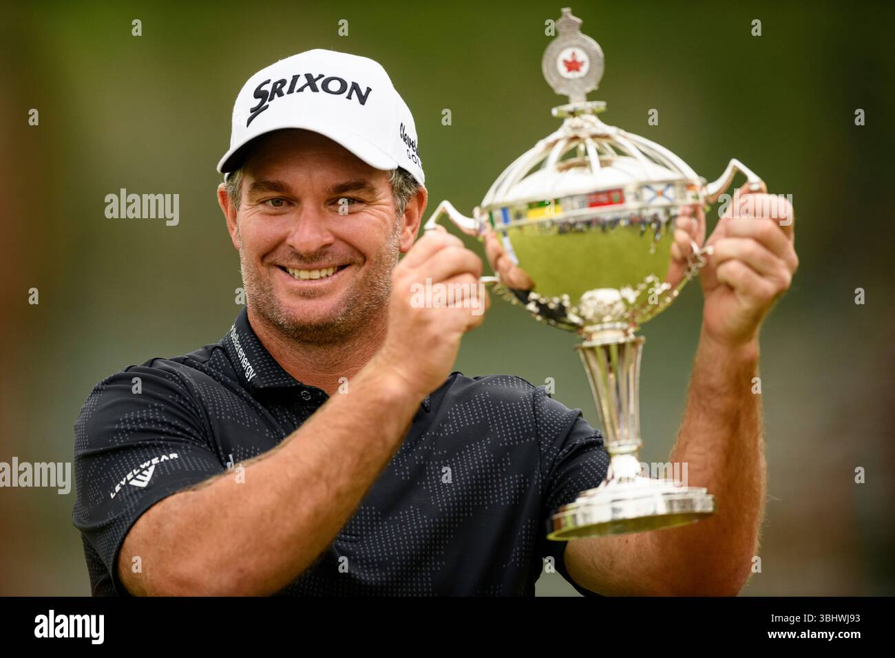 CALEDON, ON - JUNE 08: Ryan Fox of New Zealand lifts the championship ...