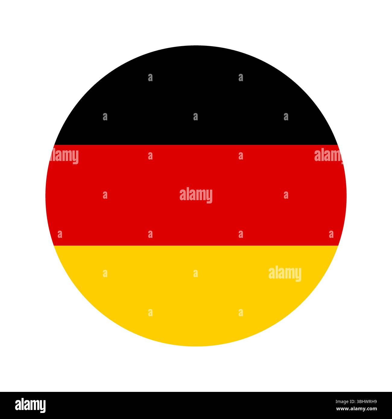 Flag of Germany round icon button german national symbol. Vector ...