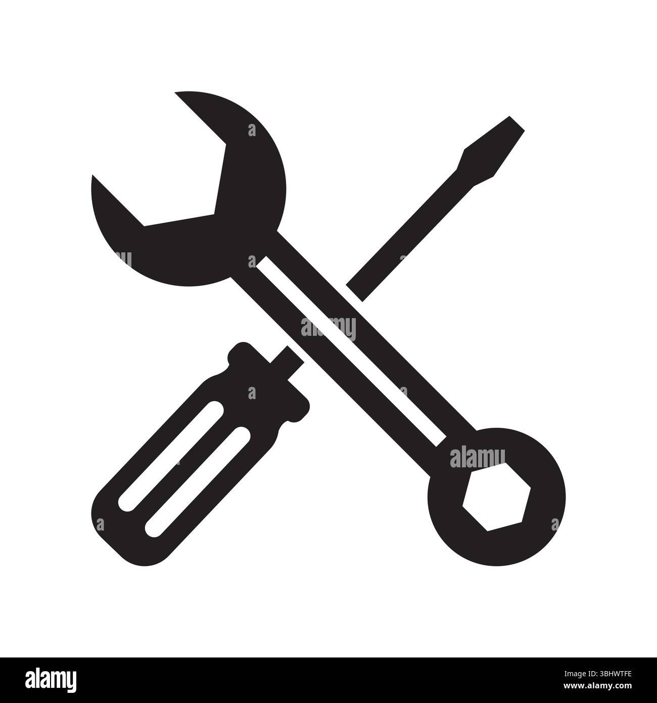 Construction tools symbol icon vector Stock Vector Images - Alamy